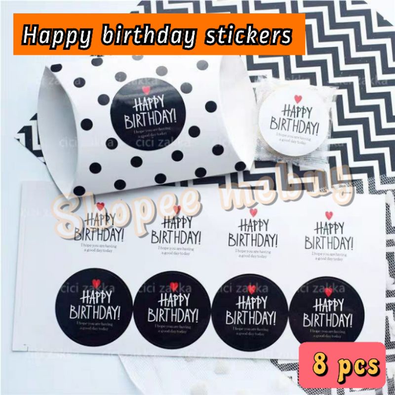 🇲🇾Ready stock🔸Stickers Happy birthday/Just for you🔸stiker hari lahir ...