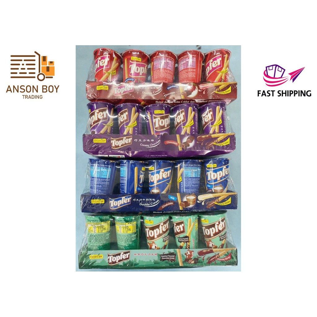 [READY STOCK] FRONTIER TOPFER CRUNCHY STICK(40gramX2's) CHOCO ...