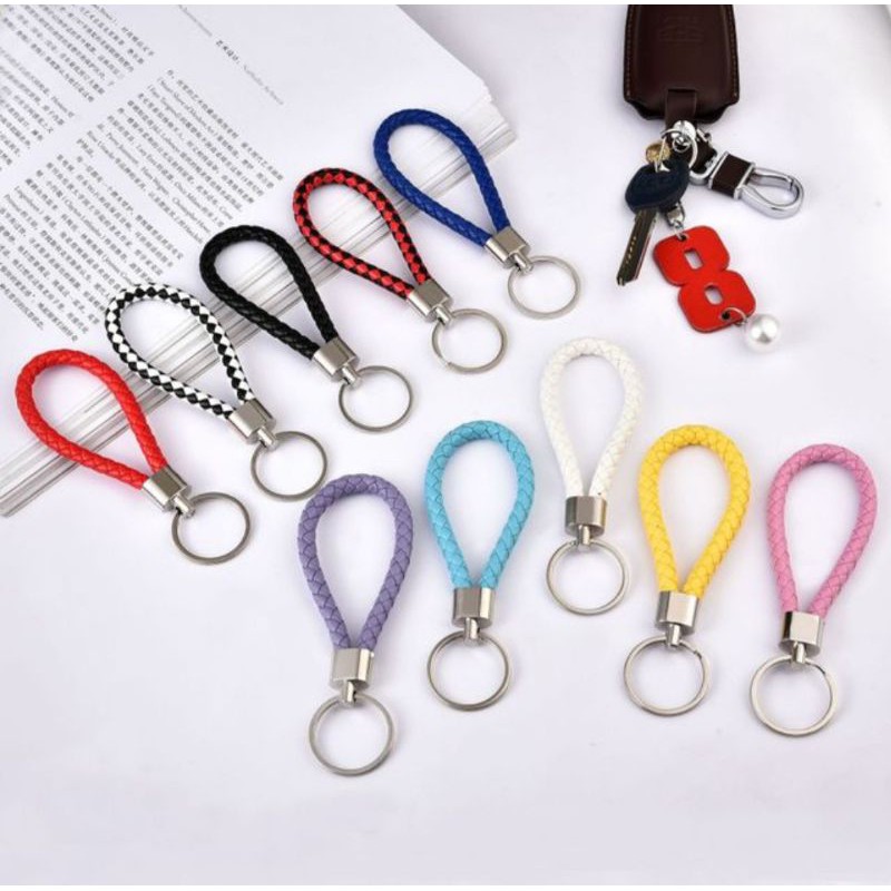 *Ready Stock* Luxury Premium Keychain Rope keychain Leather key chain ...