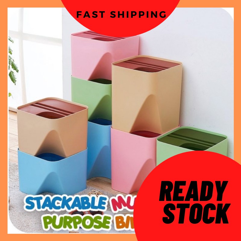 Stackable Multi Purpose Bin (BIGSMALL) | Shopee Malaysia