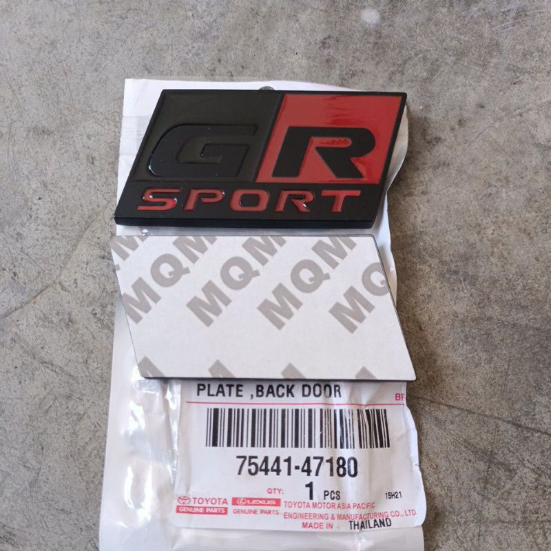 (ORIGINAL) TOYOTA GAZOO RACING GR SPORT METAL EMBLEM LOGO STICKER ...