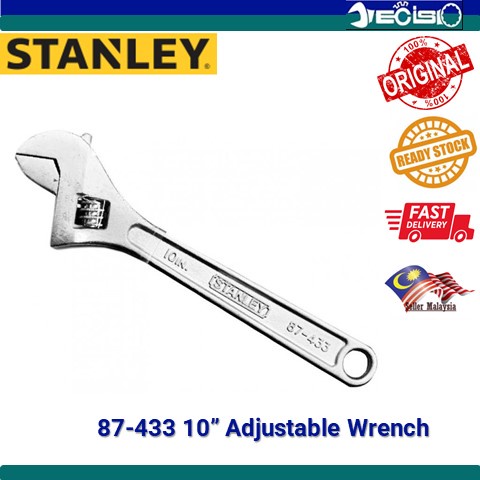STANLEY 87-433 10" ADJUSTABLE WRENCH | Shopee Malaysia