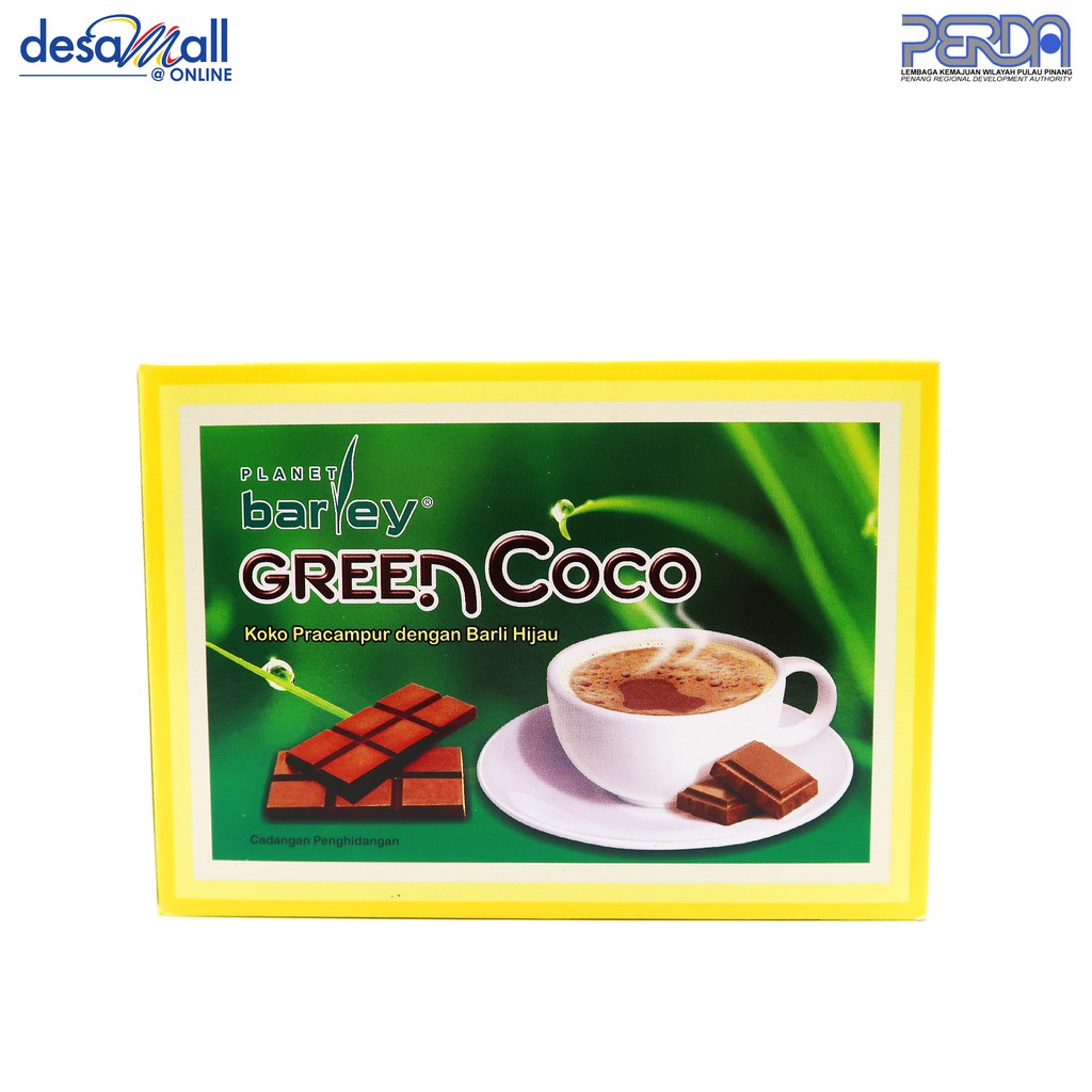 Green Coco Koko Pracampur Dengan Barli Hijau (25gm x 15 paket) | Shopee ...