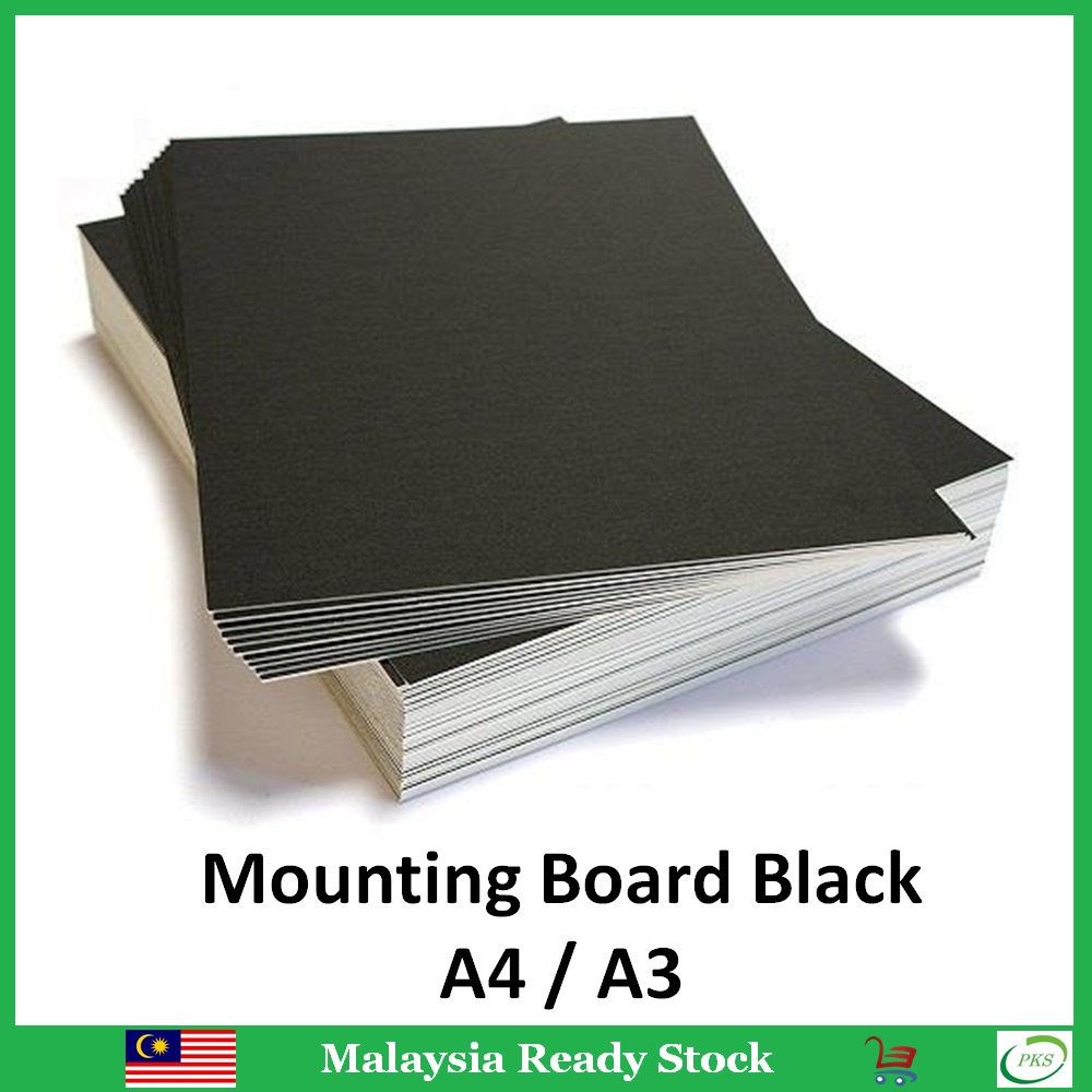 Mounting Board Black A4 / A3 Size | Shopee Malaysia