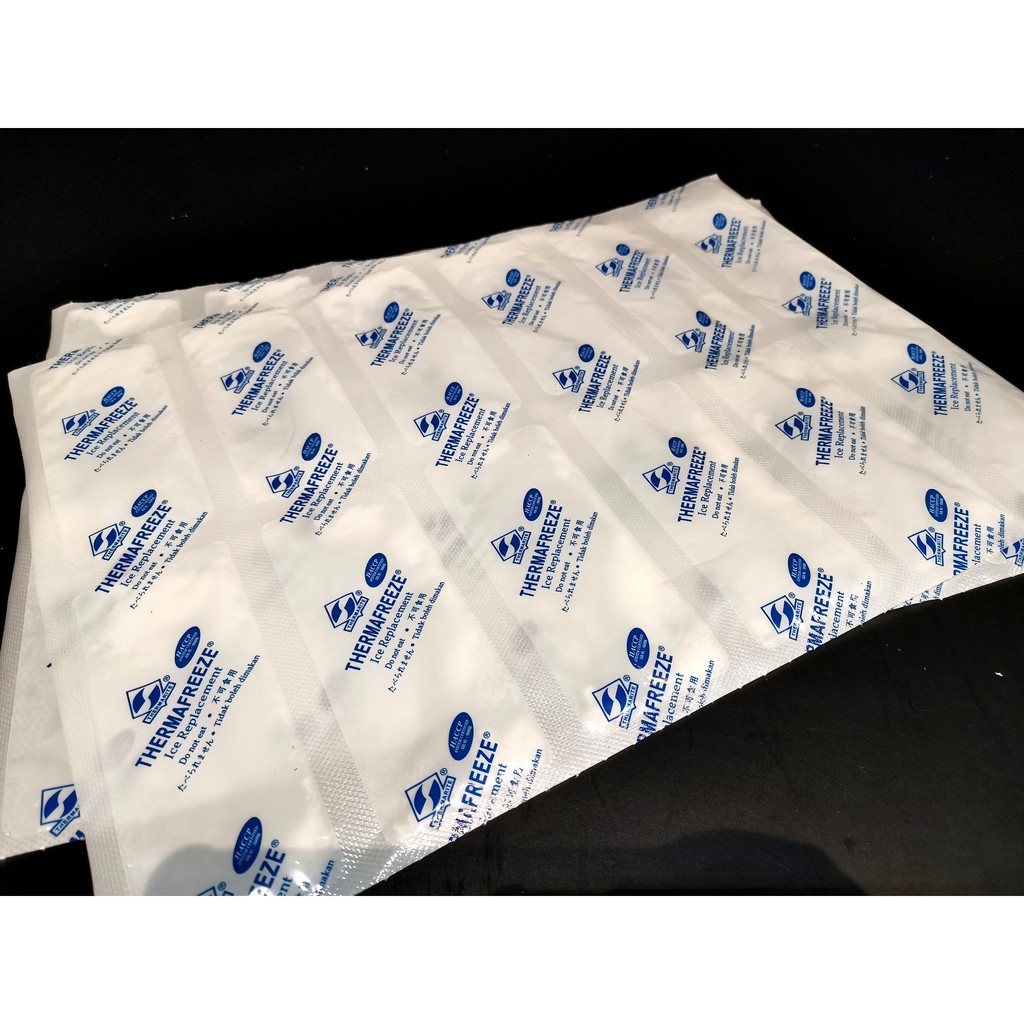 THERMAFREEZE REUSABLE ICE REPLACEMENT PACK / ICE GEL 14cm x 6.5cm (12 ...