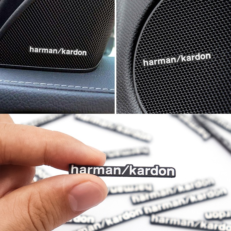 2pcs-10pcs car 3D sticker harman/kardon logo Hi-Fi audio speaker badge ...