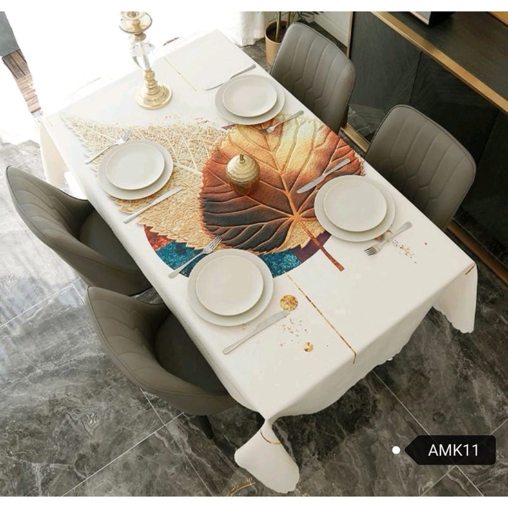 IH+ Alas Lapik Meja Makan Panjang 6 Kerusi / 8 Kerusi. Berlapik Kain ...