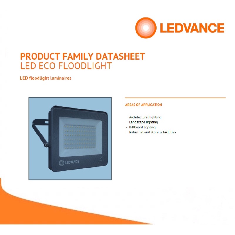 OSRAM LEDVANCE LED Floodlight Spotlight Outdoor Flood Light Outdoor Spotlight 10W LED ECO LITE ...