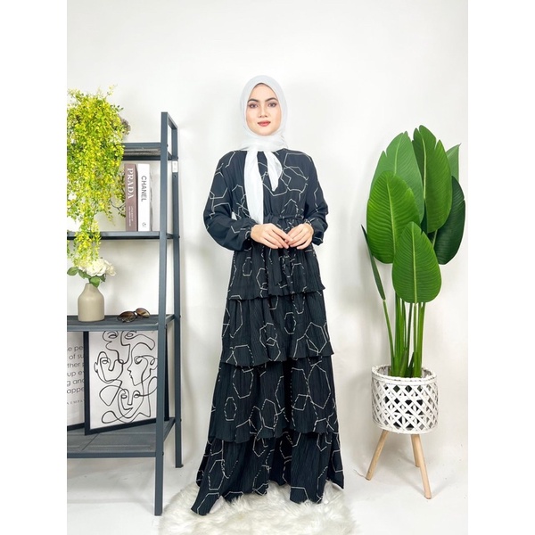 NEW DRESS LAYER BERTINGKAT MUSLIMAH FASHION🔥🔥 | Shopee Malaysia