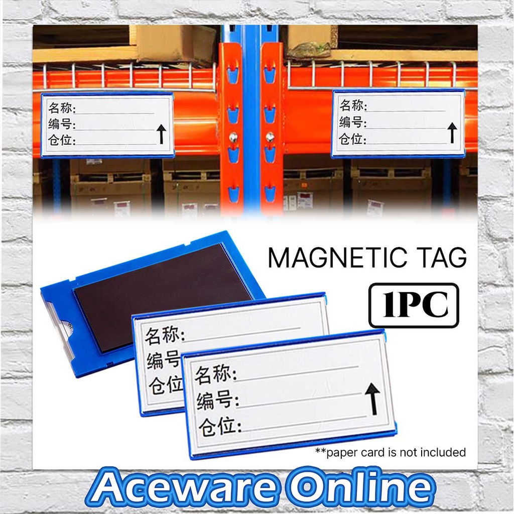 MAGNETIC LABEL TAG FOR RACK WAREHOUSE STORE WIDE APPLICATION STRONG ...