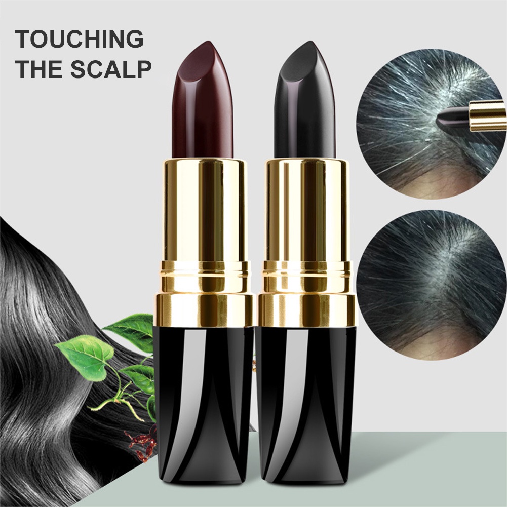 Sumei Fast Black Brown Disposable hair dye pen covering white hair ...