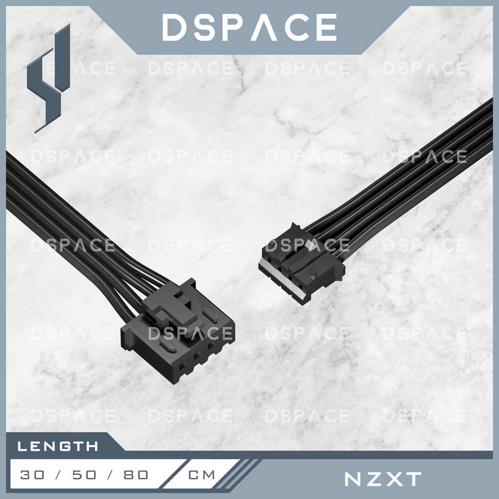 NZXT 4pin RGB Flexible Silicone Extension Cable for AER RGB Fan and ...