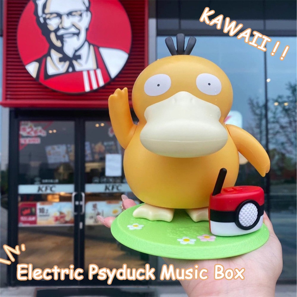 Hot Tiktok Pokemon KFC Psyduck Dancing Swing Sounding Music Box KFC ...