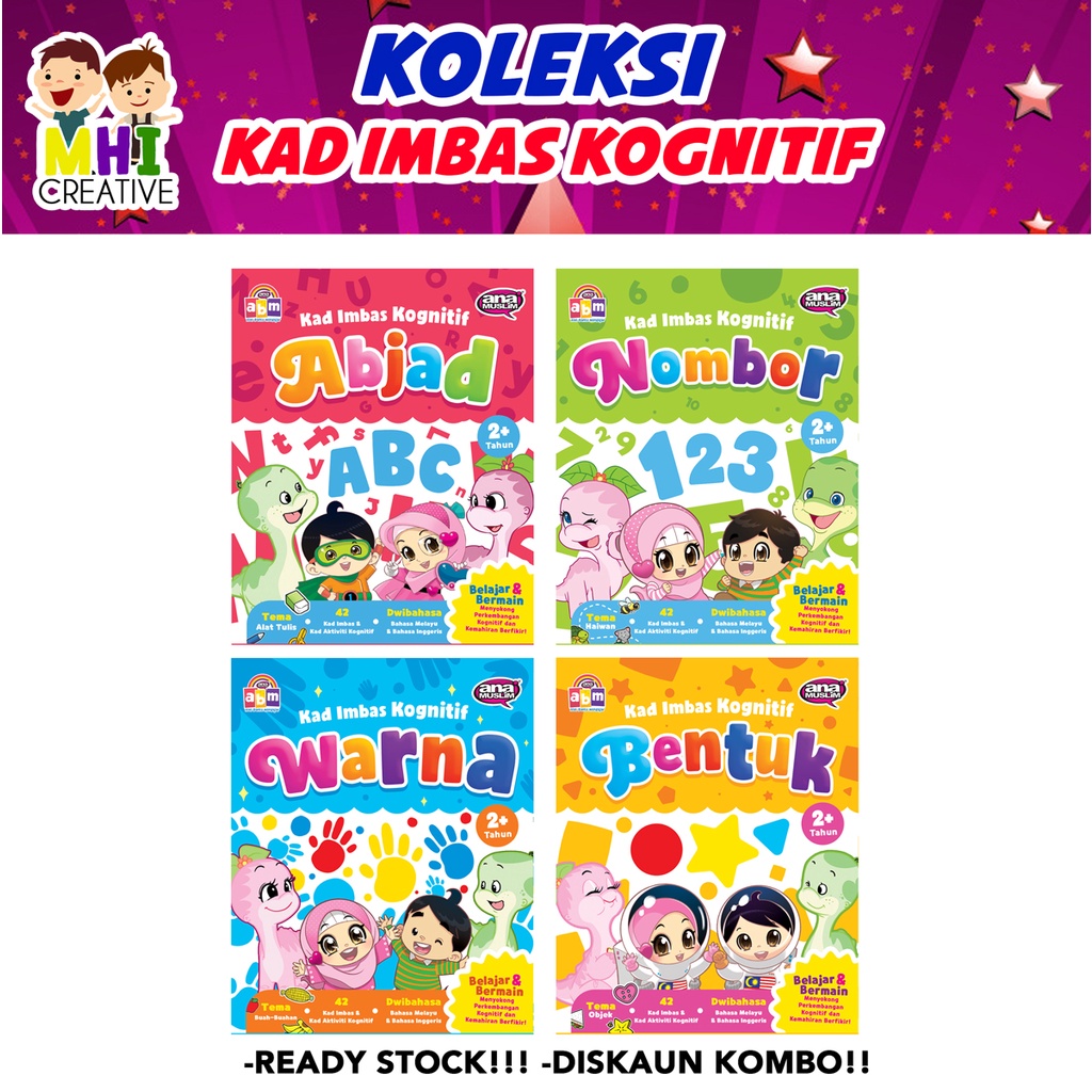 KAD IMBAS KOGNITIF - ABJAD NOMBOR BENTUK WARNA - ANA MUSLIM TADIKA ...
