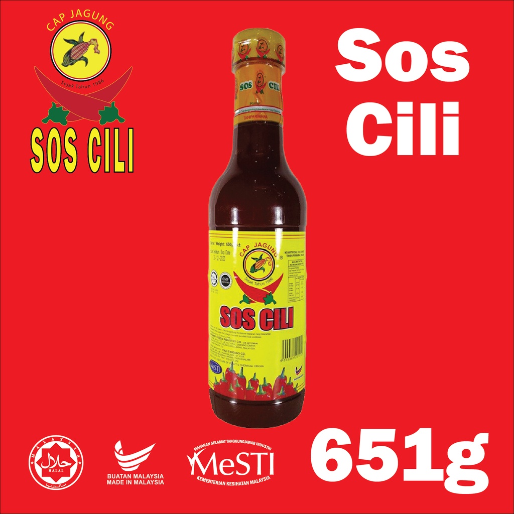 Sos Cili Cap Jagung Corn Brand Chili Sauce 625 gram [Ready Stock ...