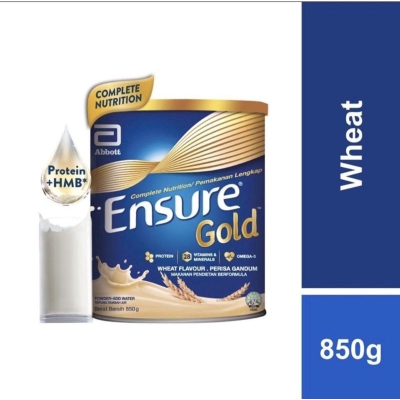 Ensure Gold Vanilla/Wheat Flavored 850g | Shopee Malaysia
