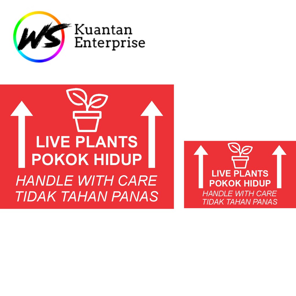 💯【100% Ready Stock】🔥WATERPROOF STICKER Live Plant Sticker / Pokok Hidup ...