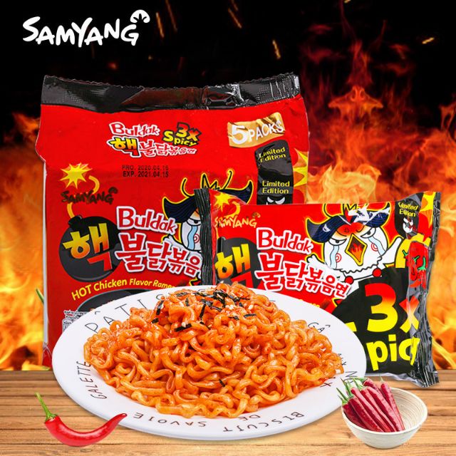 New Korea Samyang 3X Spicy Chicken Noodle 130g ReadyStock Shopee Malaysia