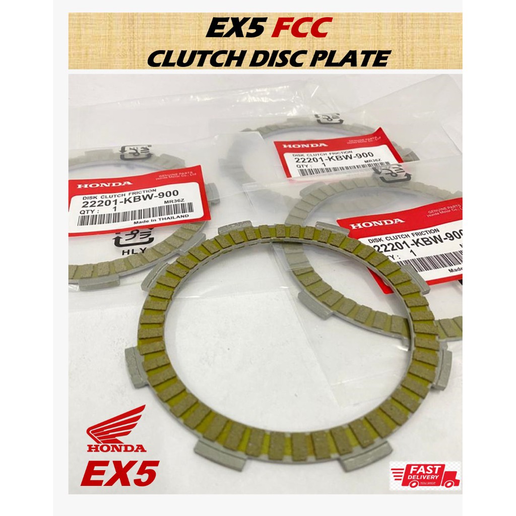 HONDA EX5 DREAM FCC CLUTCH DISC PLATE WAVE100 SYM110 CT100 MR1 KRISS100 ...