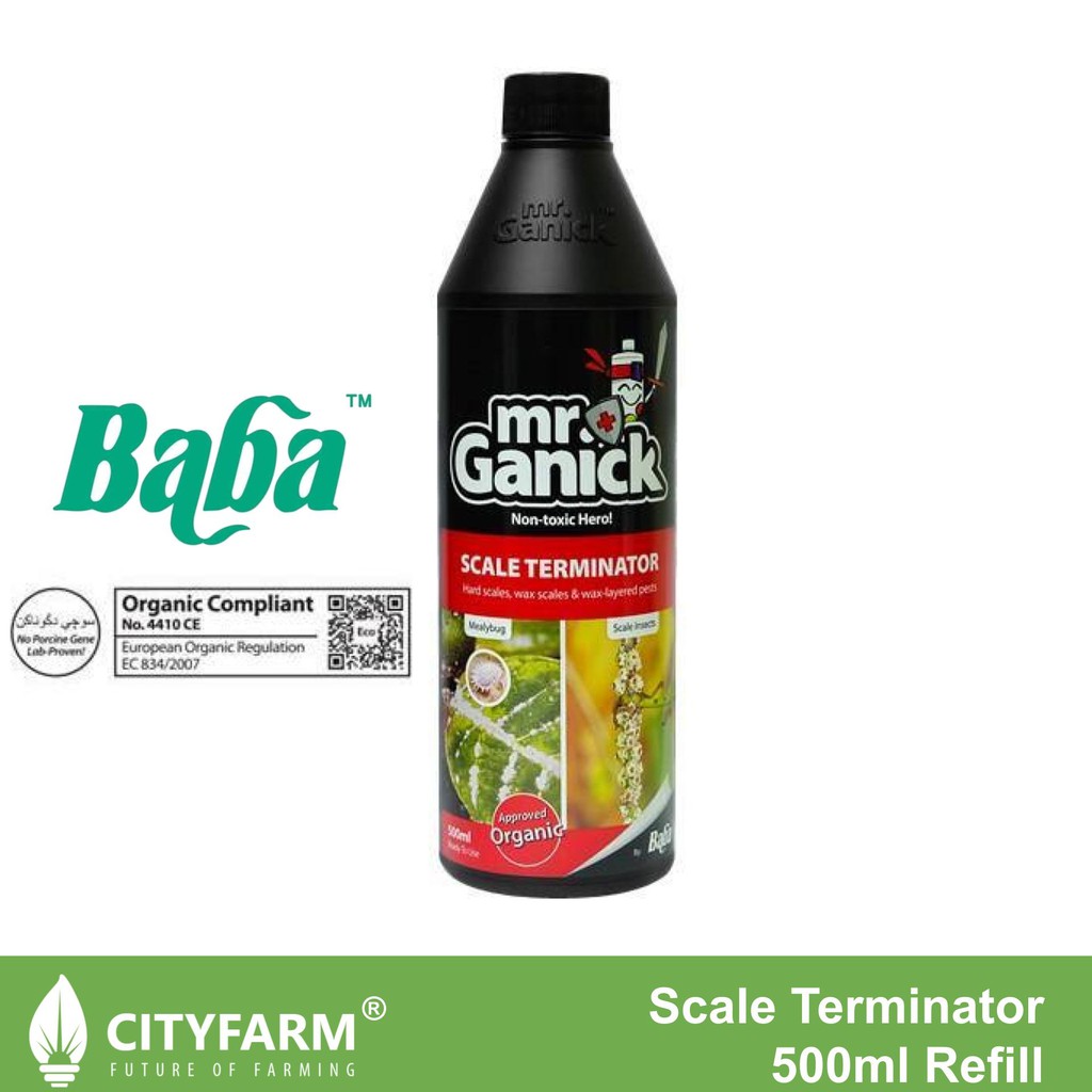 Baba Mr Ganick Scale Terminator (500ML) Organic Pesticide for Aphids ...