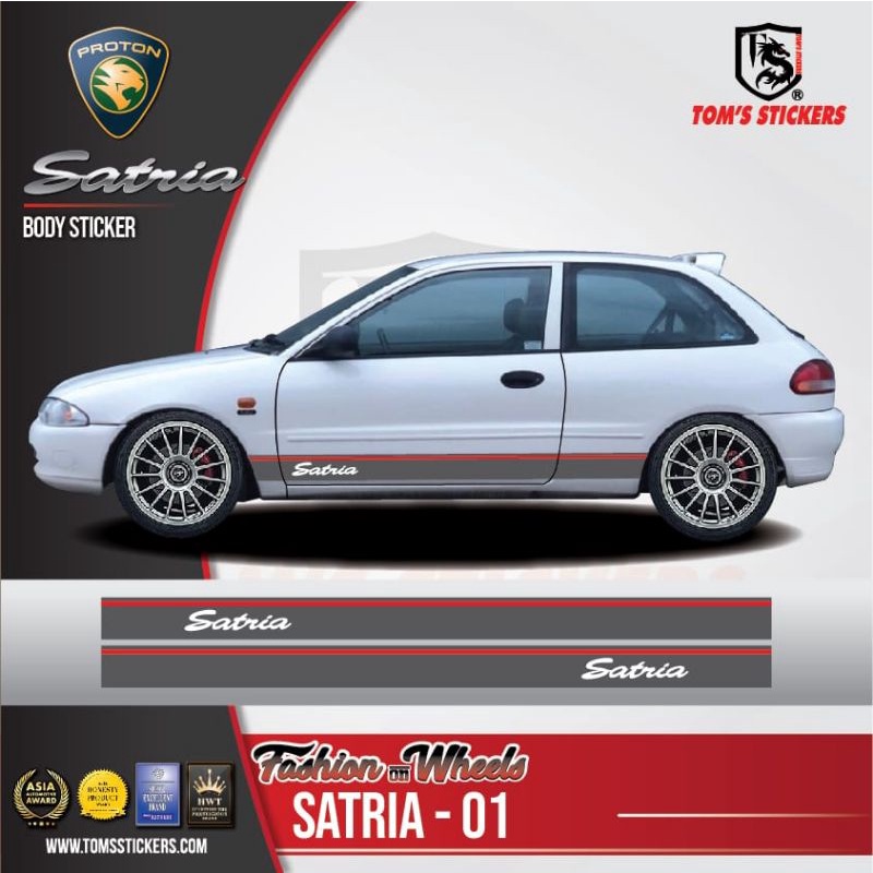 👍👍 PROTON SATRIA CAR BODY STICKER SET SATRIA - 01 | Shopee Malaysia