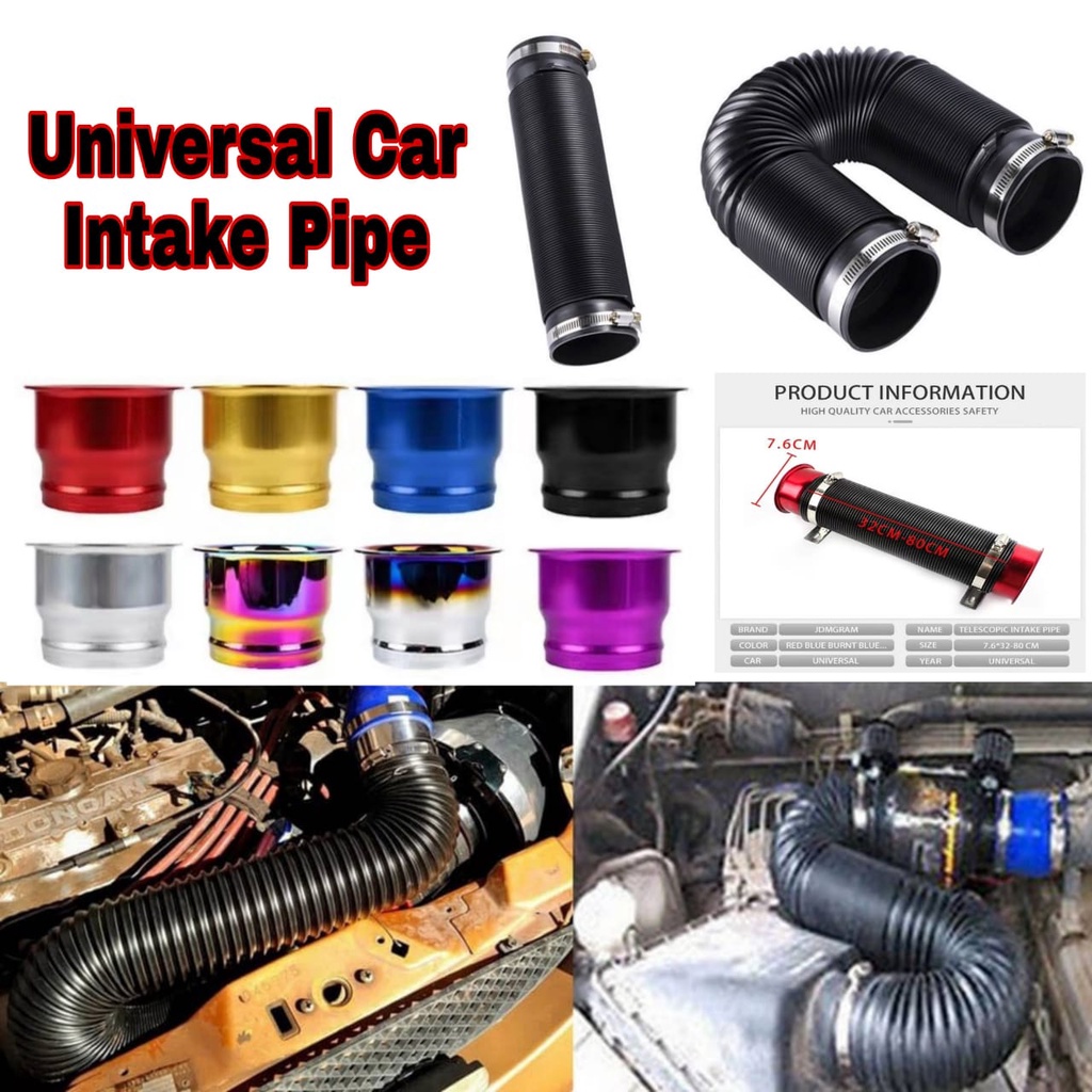 Car Universal Flexible Intake Hose Universal Intake Piping Turbo Air ...