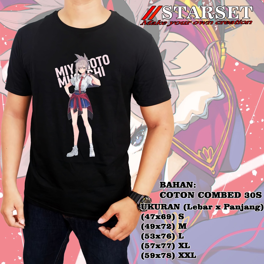 Game Fate/Grand Order Miyamoto Musashi T-shirt - Wibu Clothes - Otaku ...