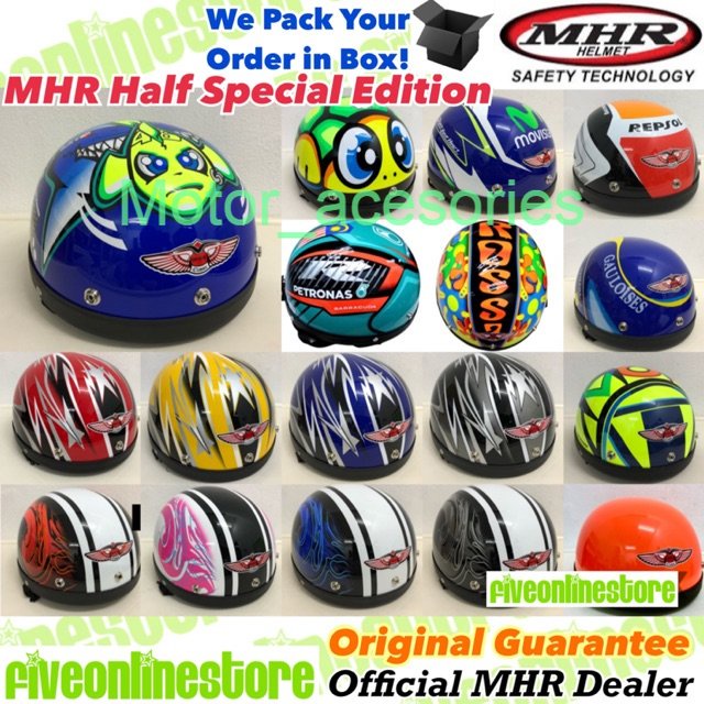 Original MHR III Helmet Half Special Edition Vale Shark Turtle Movistar ...