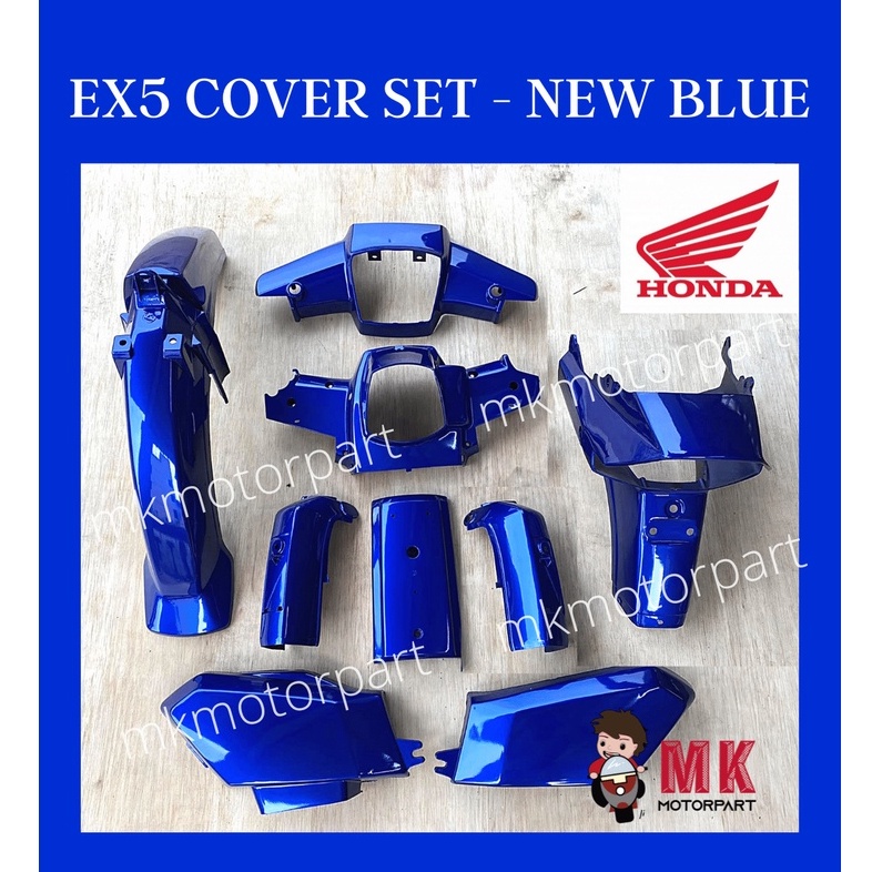 Honda EX5 Body Cover Set VITAL BLUE MET. ( NEW BLUE )(9PCS) M-Seki ...