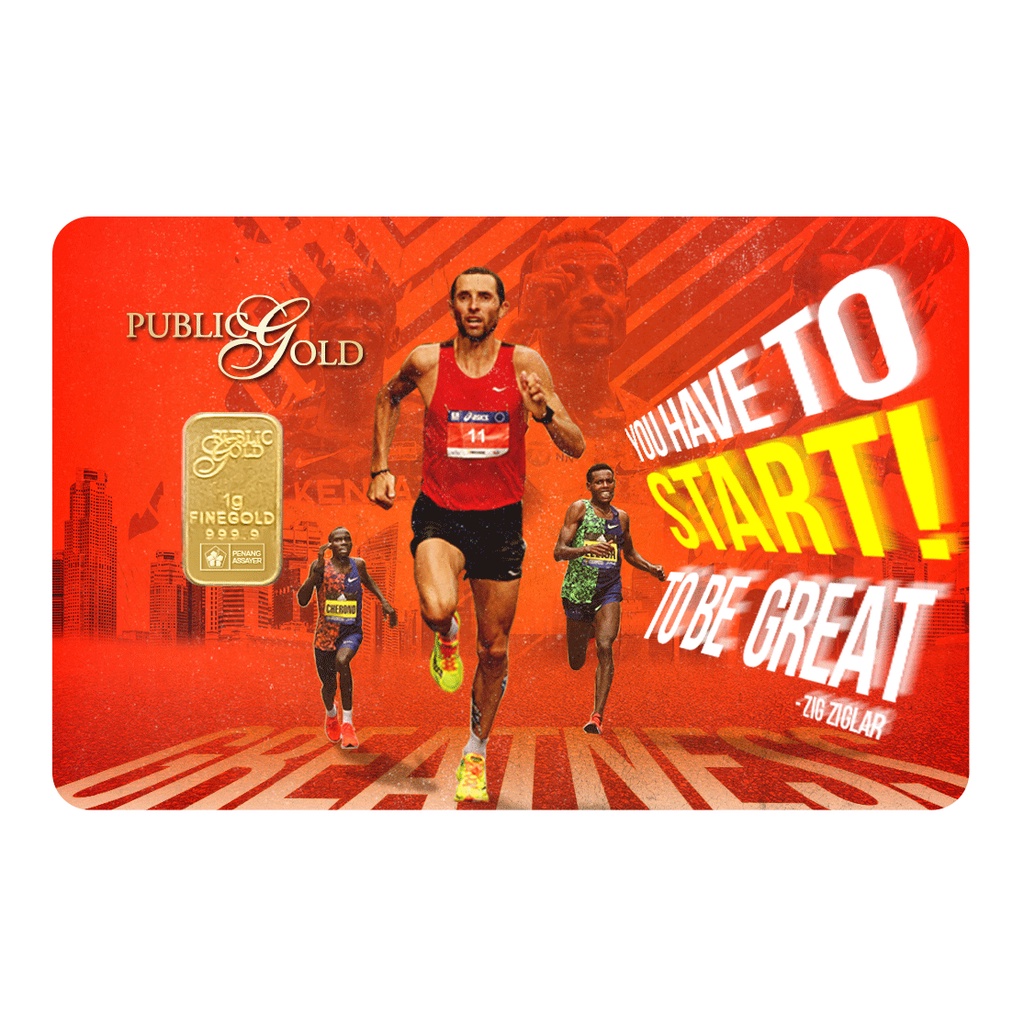 Public Gold Bullion Bar PG 1g (Au 999.9) 24K - Marathon | Shopee Malaysia