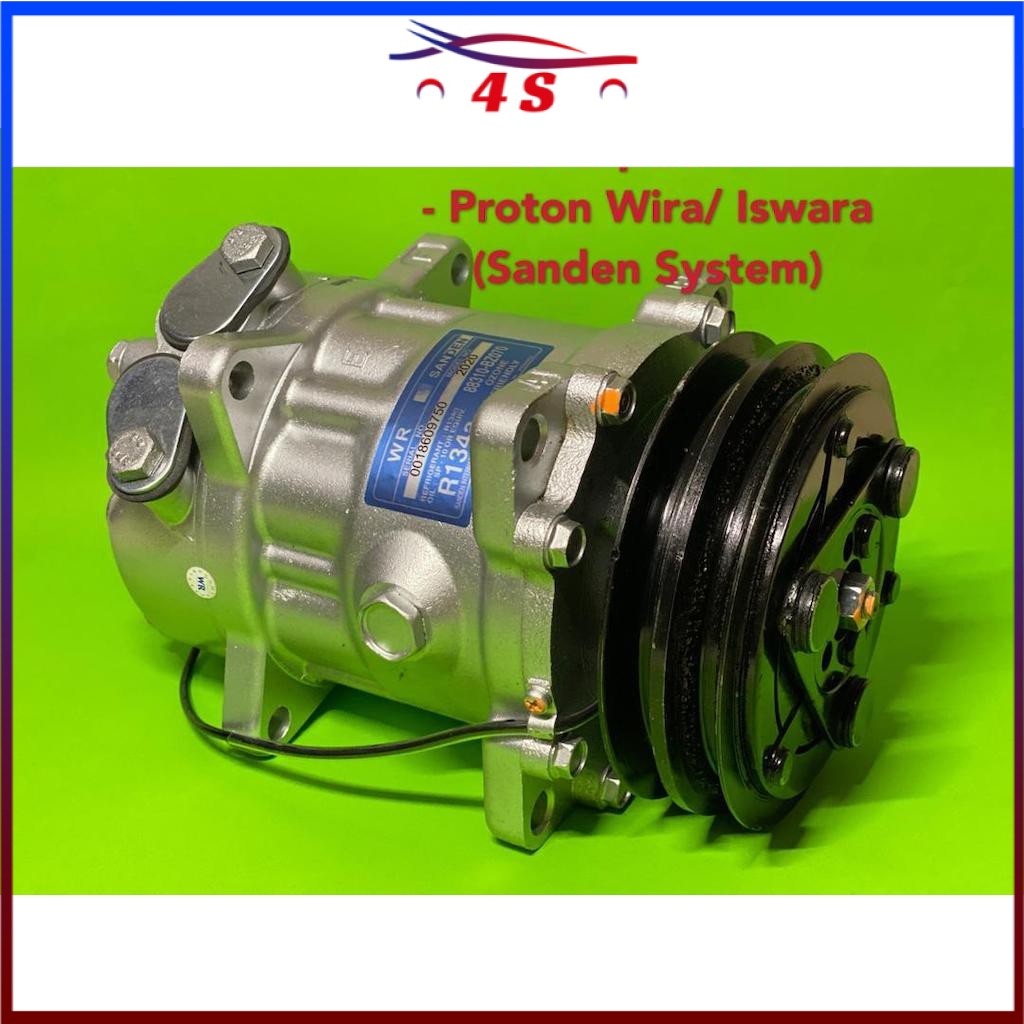 3 MONTH WARRANTY COMPRESSOR PROTON WIRA ISWARA (SANDEN SYSTEM )RECOND ...