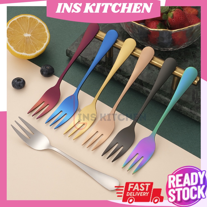 READY STOCK Stainless Steel Fork Dessert Fork Fruit Fork Case Fork ...