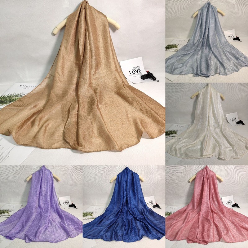 Premium Shawl Plain Comfortable Muslimah Hijab Fashion Long Scarf ...