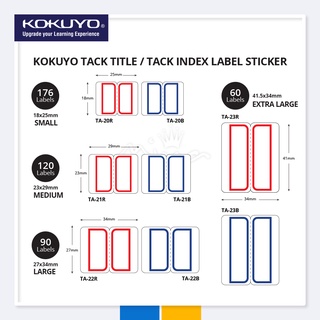 Kokuyo Tack Title / Tack Index label sticker TA-20/21/22/23 | Shopee ...