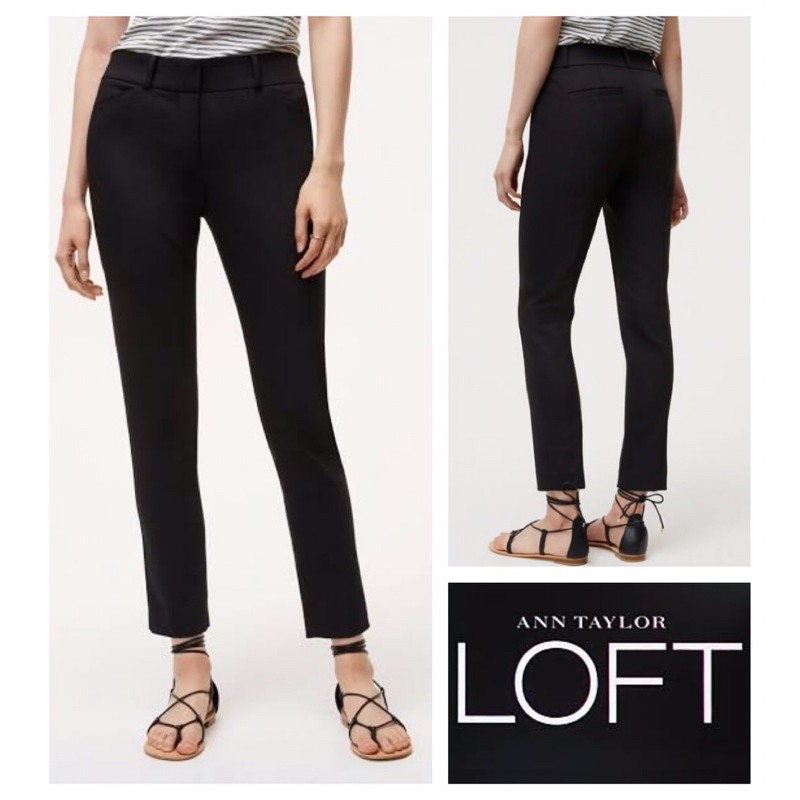 Loft slim riviera pants (black) | Shopee Malaysia
