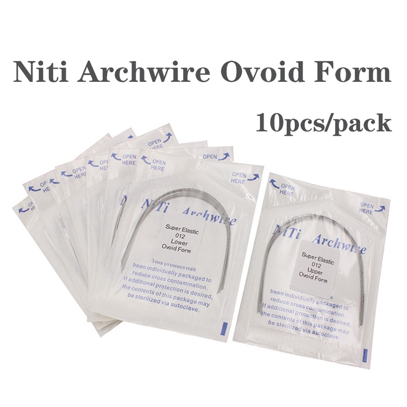 10pcs/pack Dental Orthodontic Niti Archwire Ortho Round Arch Wire Ovoid ...