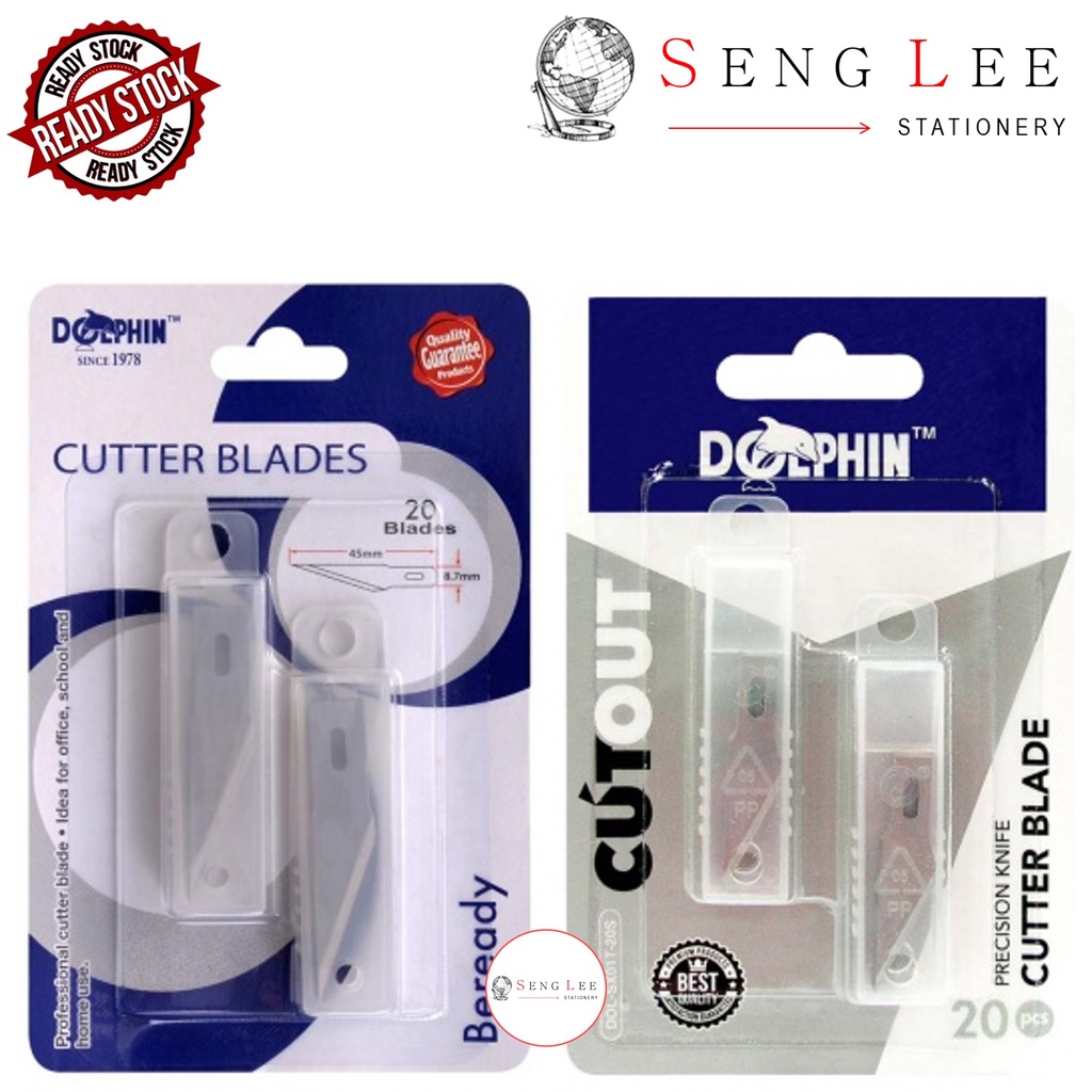 DOLPHIN Precision Knife Cutter Blades Refill (S/L Size) | Shopee Malaysia