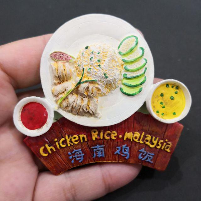 Penang Food Fridge Magnets ~ Roti Canai, Char Koey Teow, Nasi Lemak ...