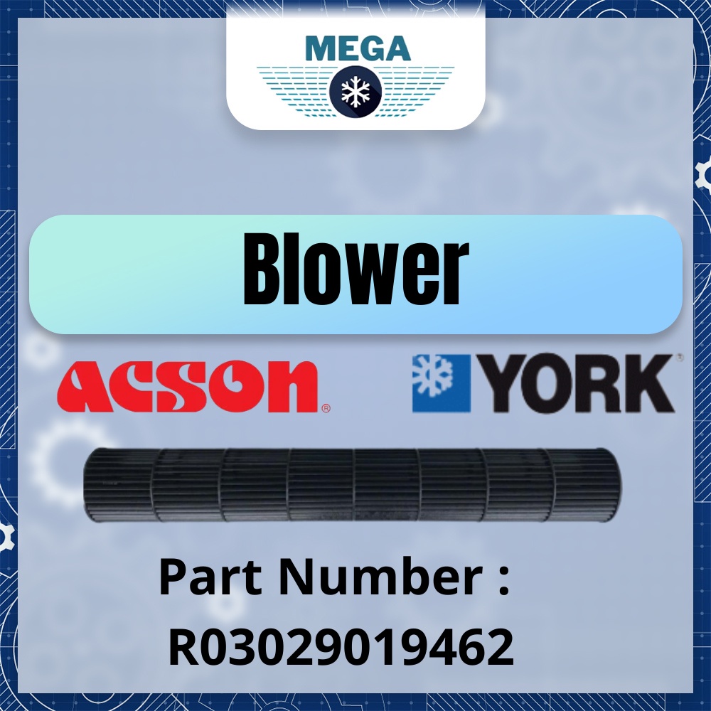 GENUINE INDOOR BLOWER CROSS FLOW INDOOR YORK @ ACSON WM07/09G G97-617.5 ...