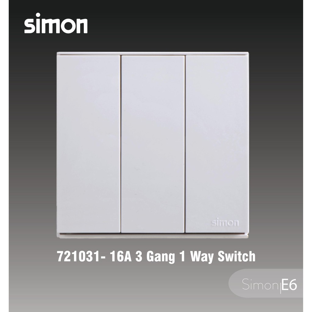 Simon E6 Series Switch / Switches & Socket Outlet (WHITE) | Shopee Malaysia
