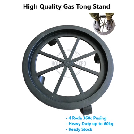 4 Wheel Gas Tong Stand/ Plastic Gas Roller/ Pendirian Tangki Gas/ Gas ...