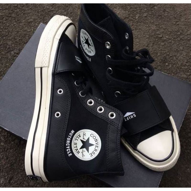 Converse x neighborhood motorcycle Shoes chuck taylor 70s hi black ...