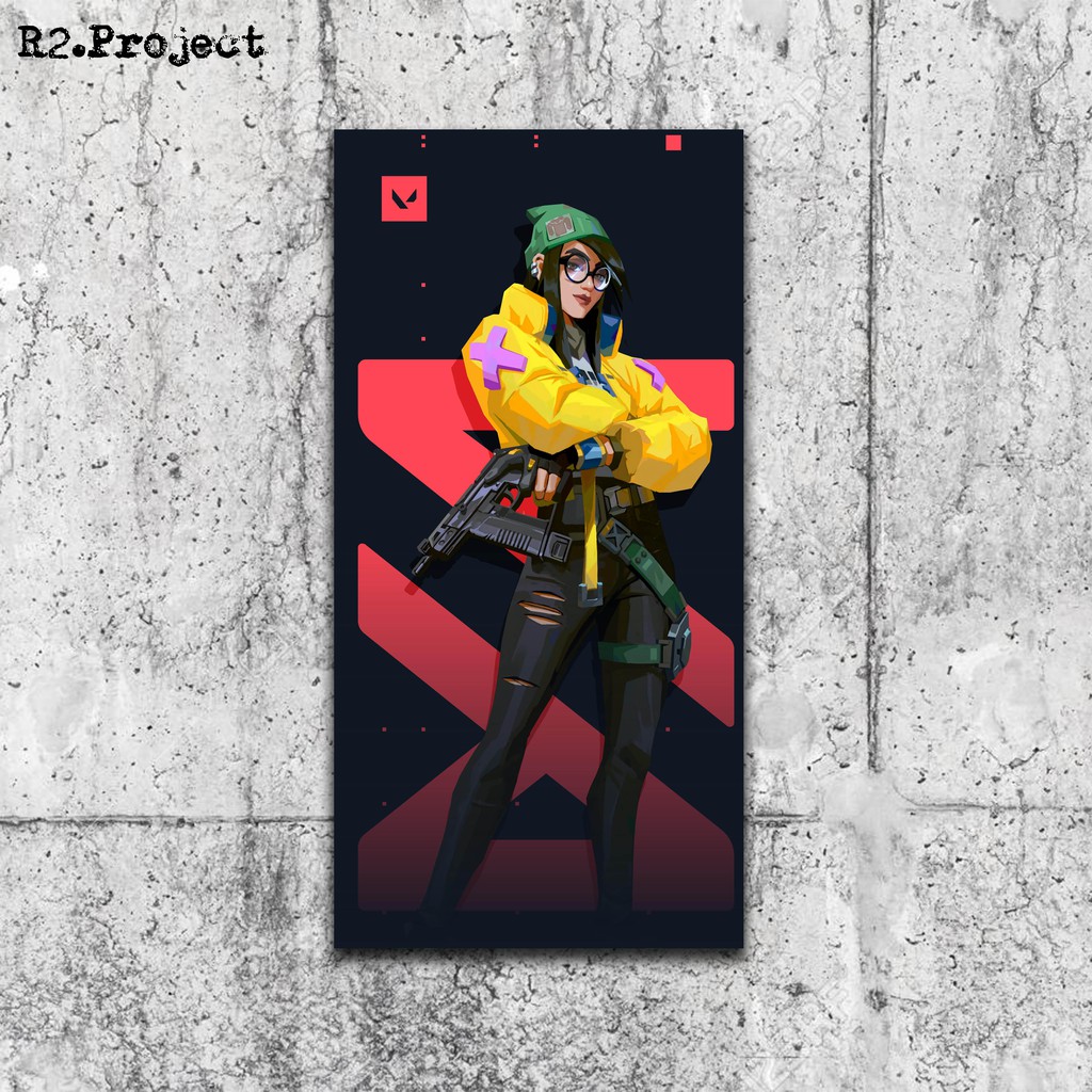 KAYU HIASAN DINDING Valorant Wooden Poster Wall Hanging [15X30] Wall ...