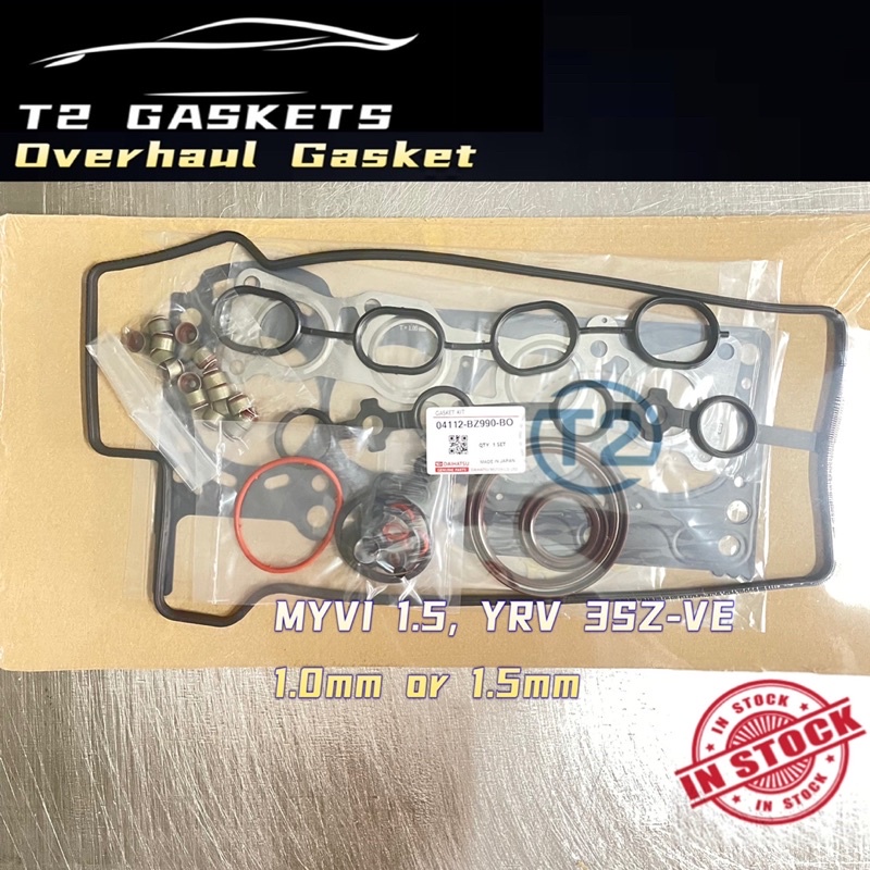 Top Set atau Overhaul Set Gasket 04112-BZ990 for YRV Perodua Alza Myvi ...