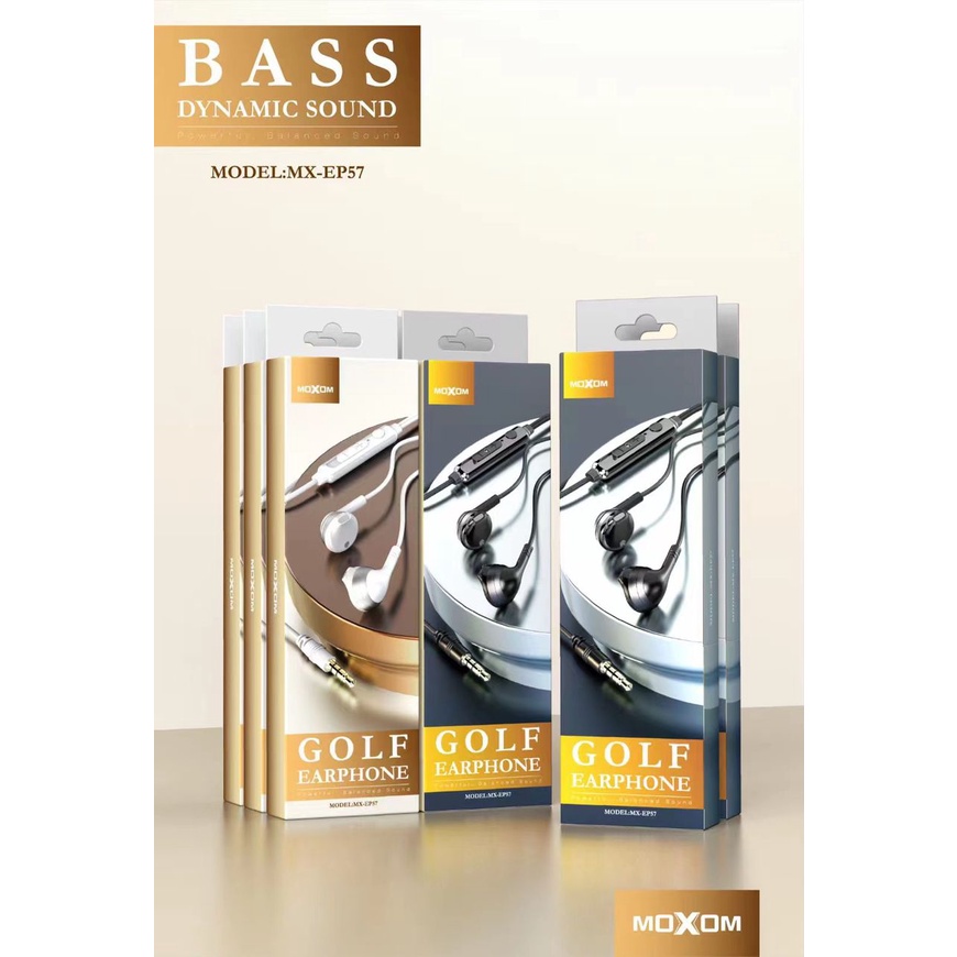 Moxom MX-EP57 Original Music Earphone 3.5mm Plug With Mic | Shopee Malaysia