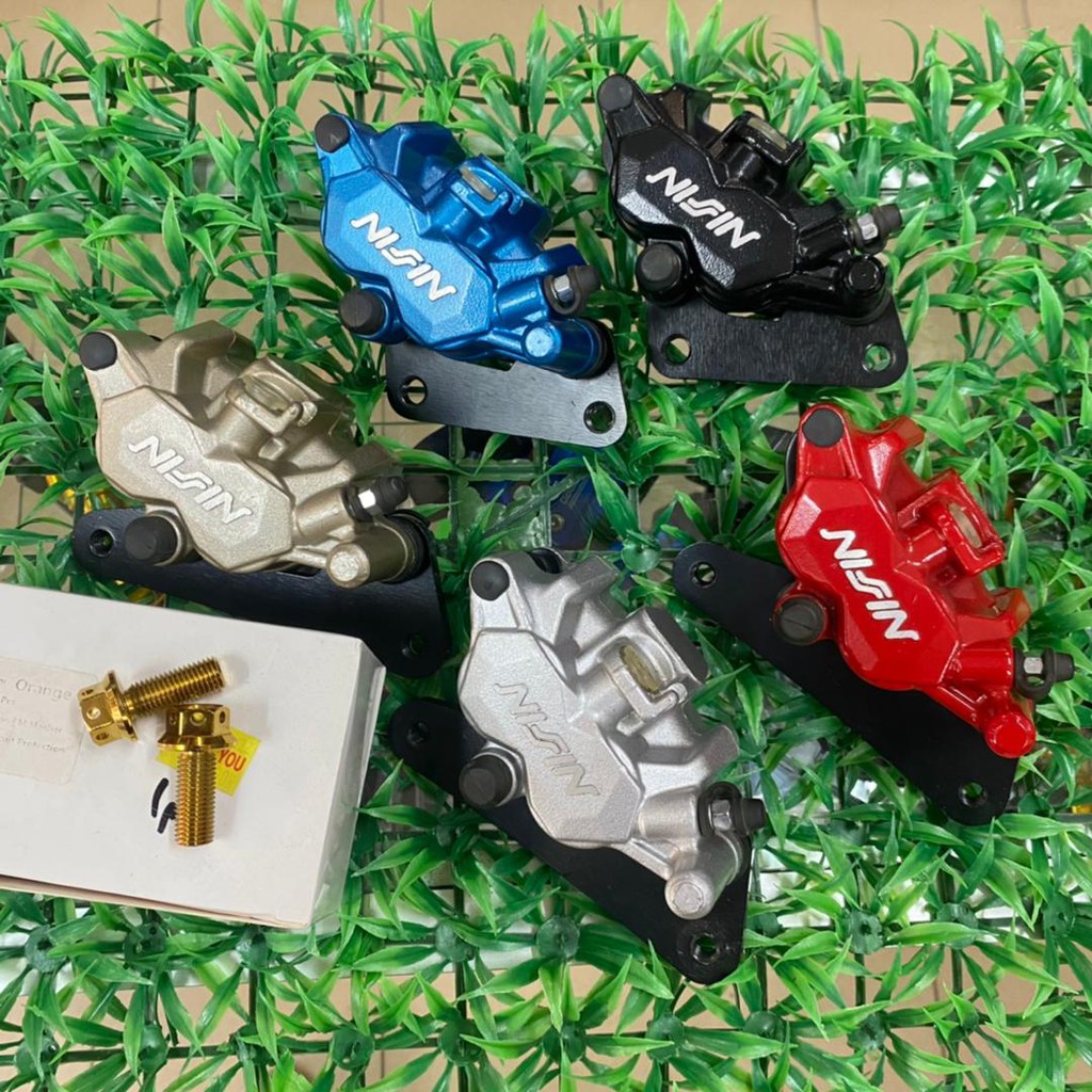 Y15zr/Rs150r 2 Pot Front Nissin Caliper+2 Pieces Caliper Screw | Shopee Malaysia