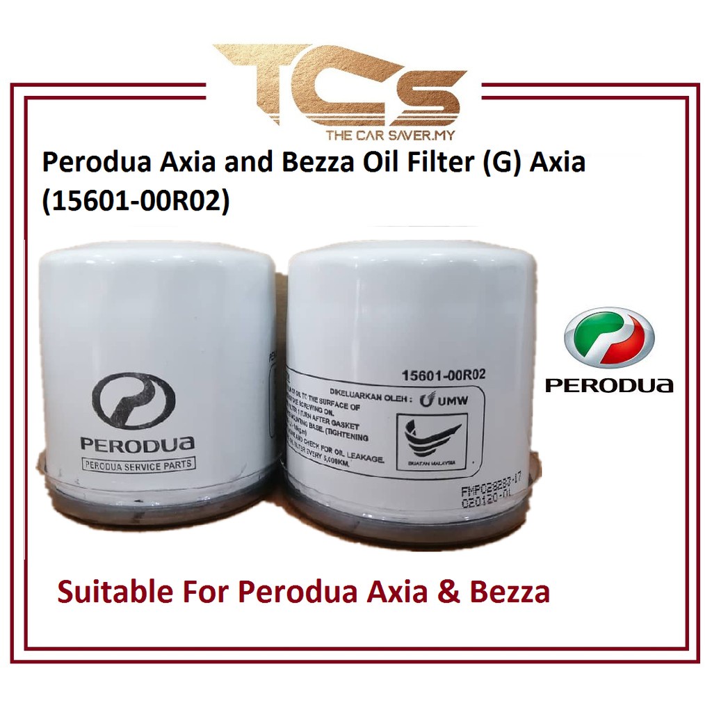 Perodua Axia and Bezza Oil Filter (G) Axia (15601-00R02) | Shopee Malaysia