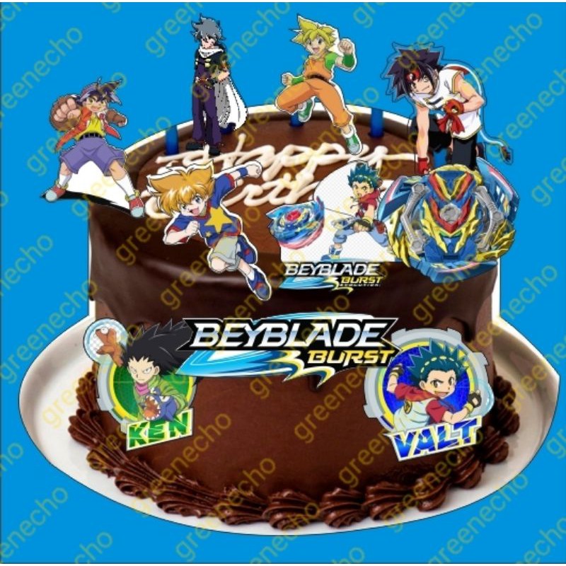 beyblade cake topper (1set) | Shopee Malaysia