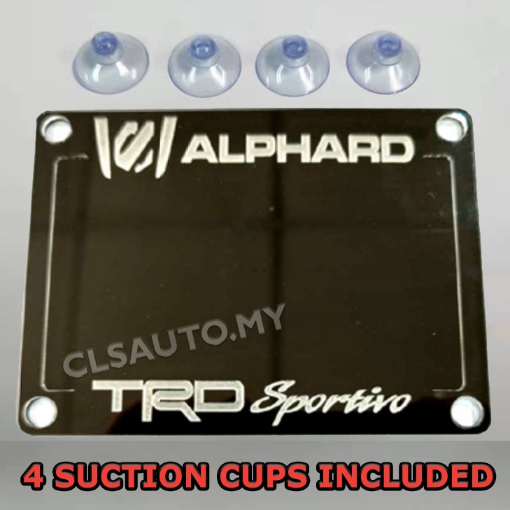 TOYOTA ALPHARD ROADTAX HOLDER 2 LAYER ACRYLIC (SUCTION CUP) ROJAM ...