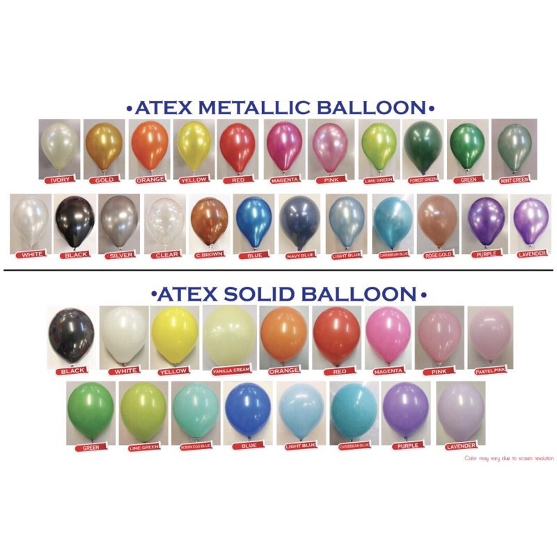 10 Pcs 5 inch Latex Colorful Atex Metallic Balloon Set for Party Belon ...